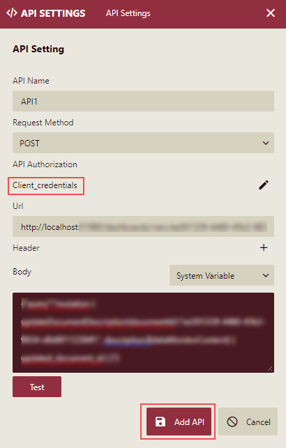 API Settings | Wyn Documentation